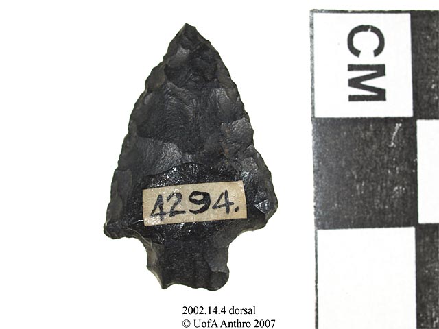2002.14.4 - rectangular shouldered projectile point - University of ...