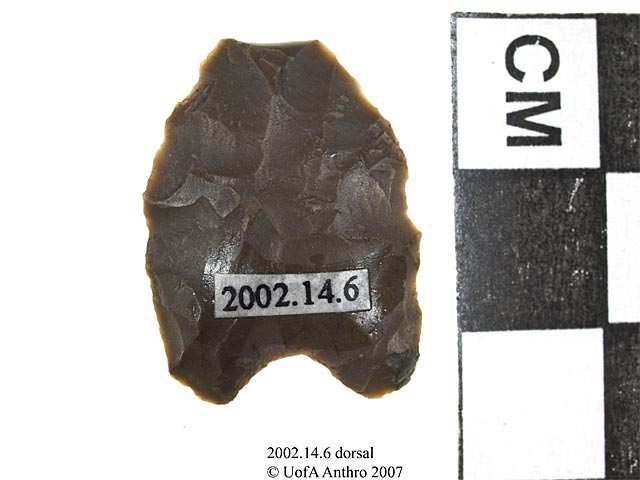 2002.14.6 - excurvate projectile point - University of Alberta Museums ...